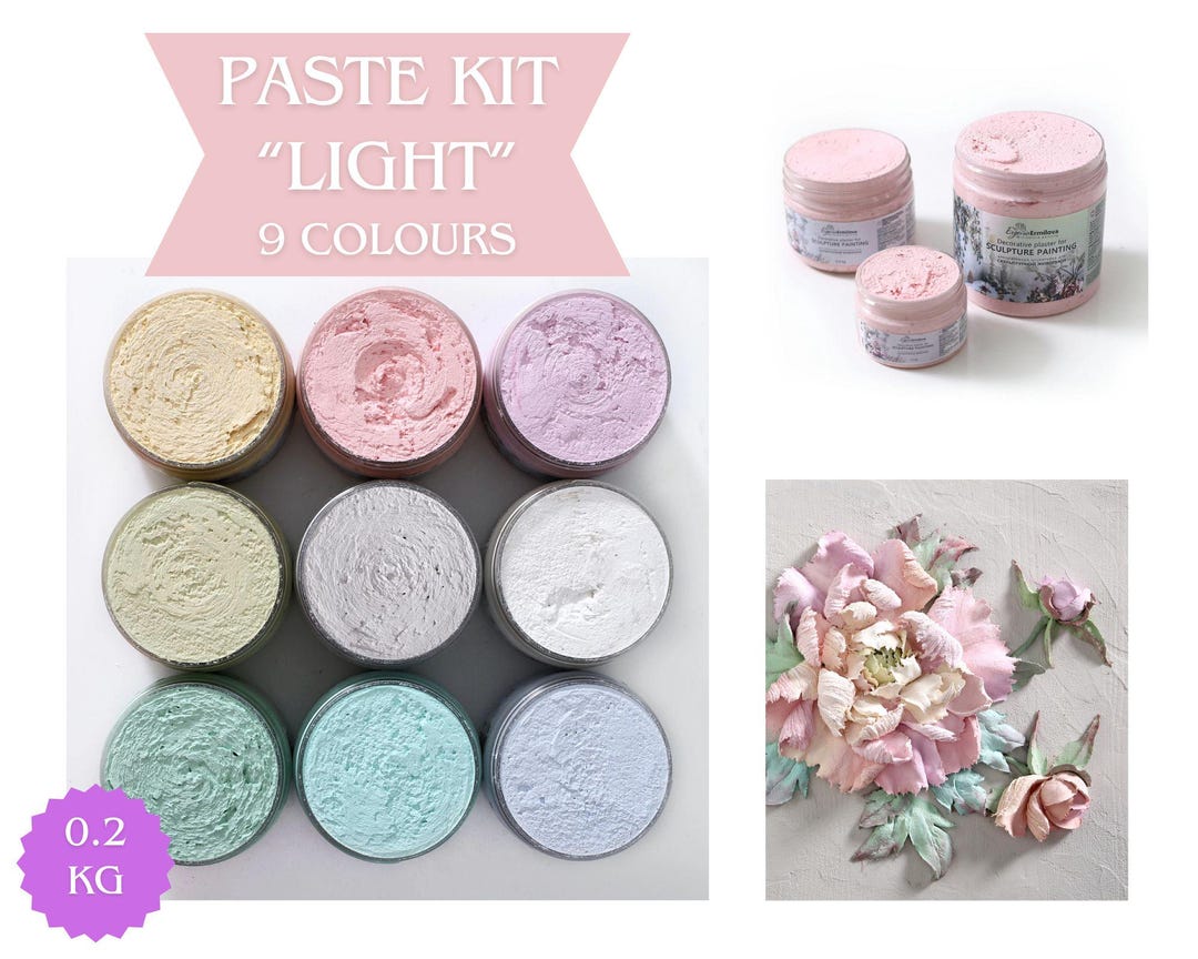 Beginners Kit "light" Evgenia Ermilova Sculpture Painting Paste 3D ...