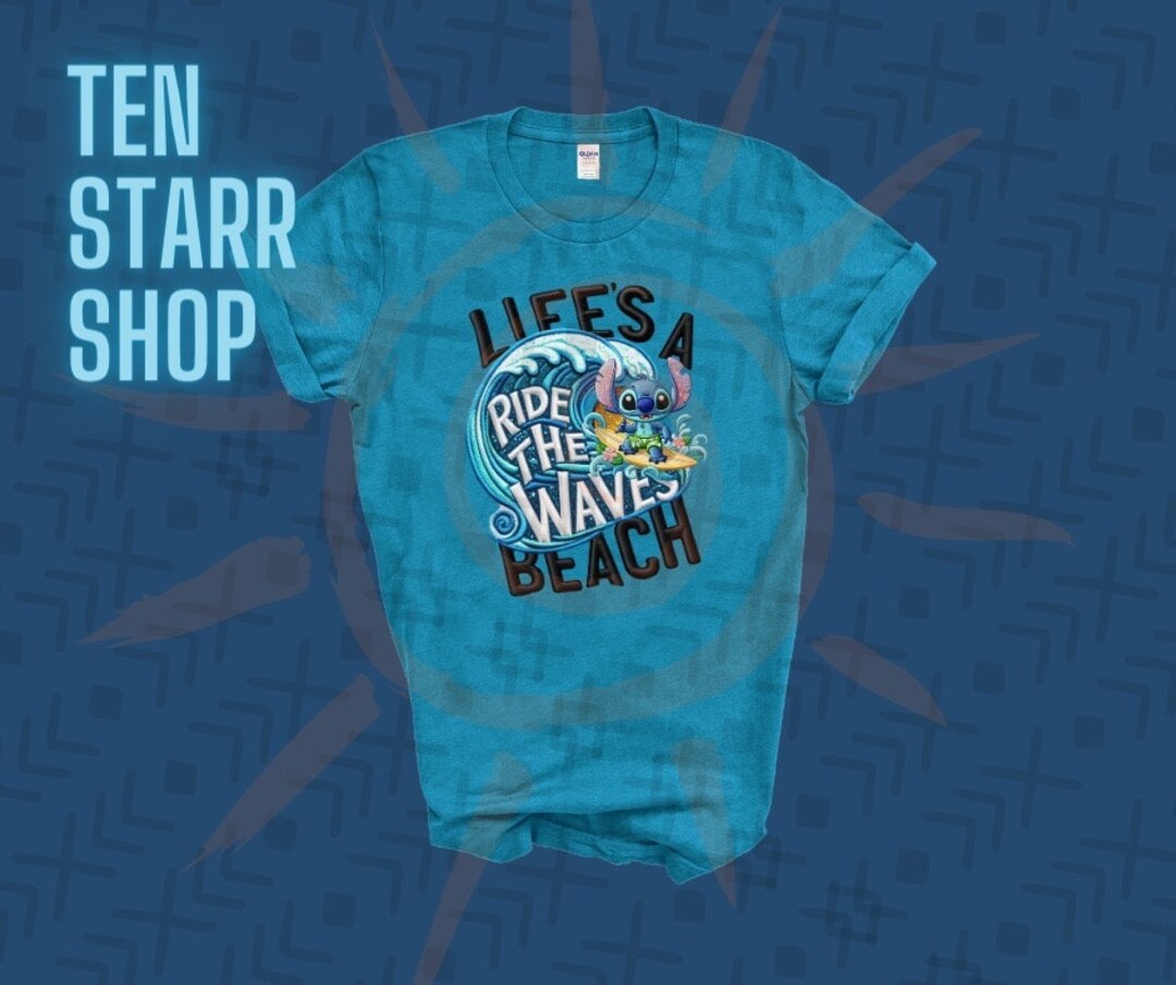 Stitch Ride the Wave - Etsy