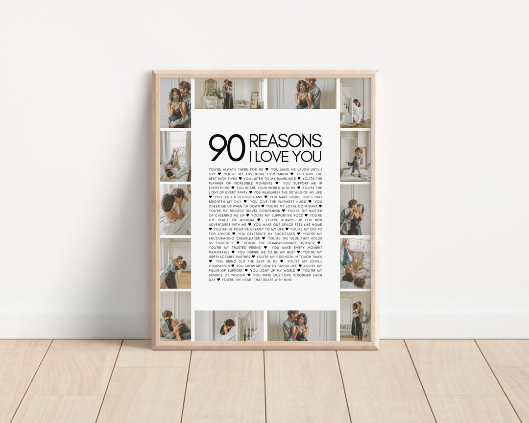 90th Birthday Woman 90 Things We Love About You Custom Photo - Etsy