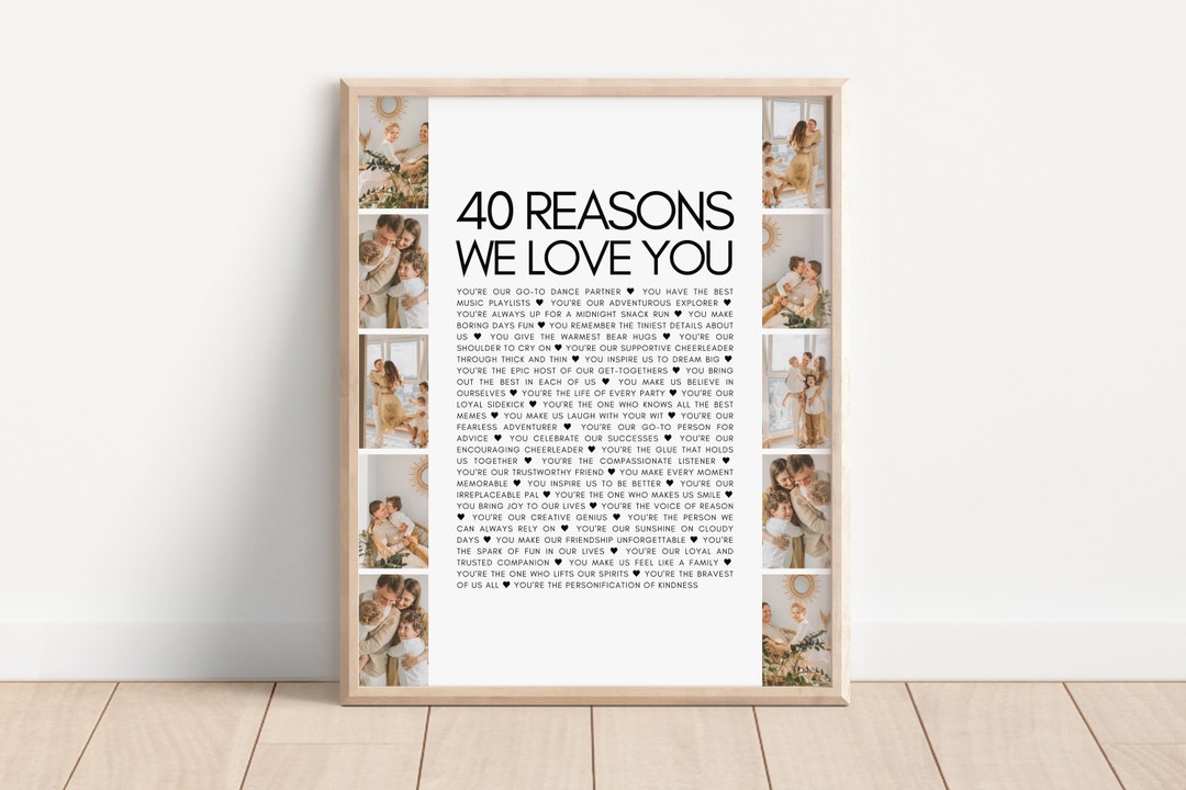 40 Reasons Why I Love You Printable 40 Reasons We Love You - Etsy