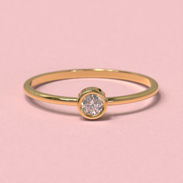 Bezel Solitaire - Etsy