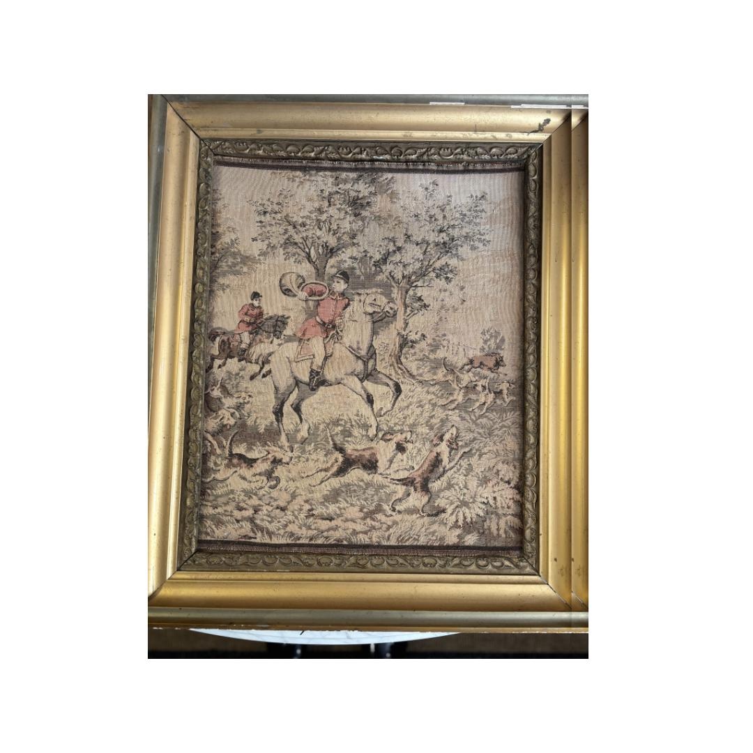 Antique Italian Hunting Tapestry in Frame - Etsy