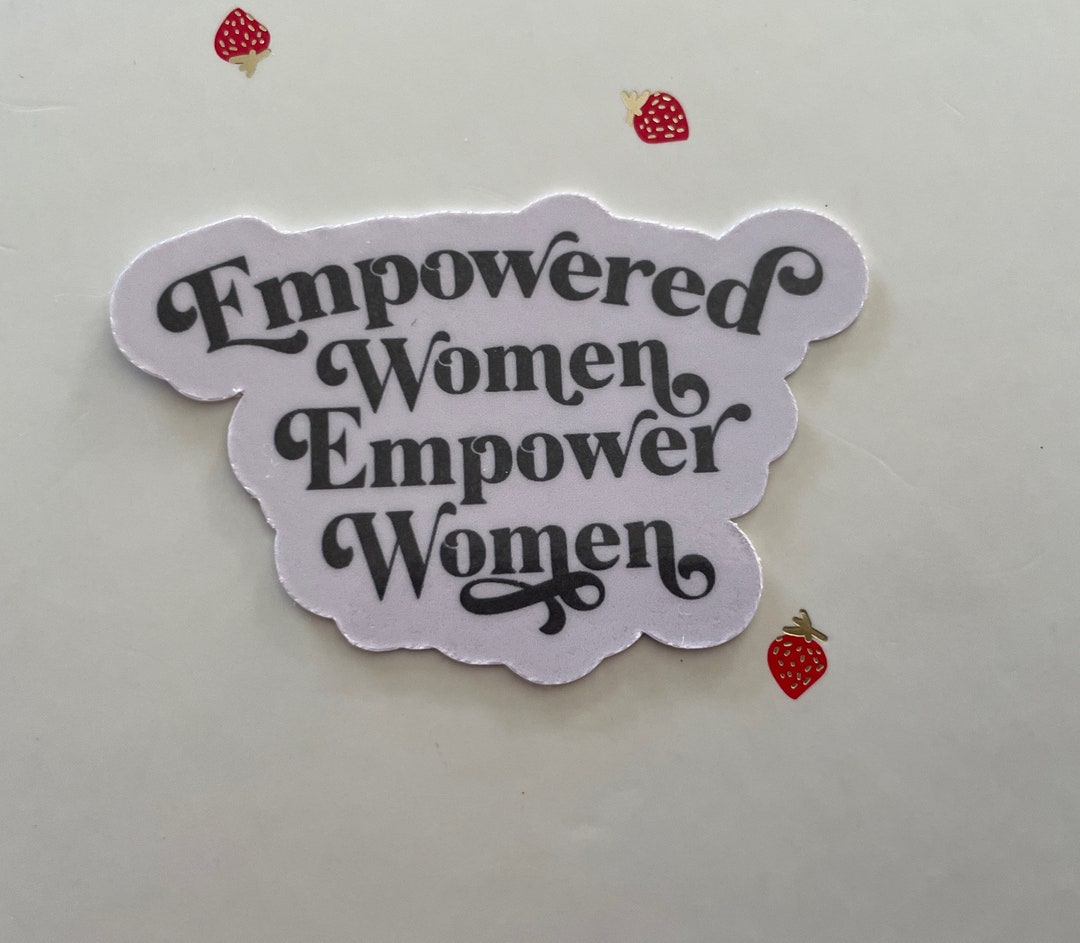 Light Pink Empowered Women Sticker - Etsy