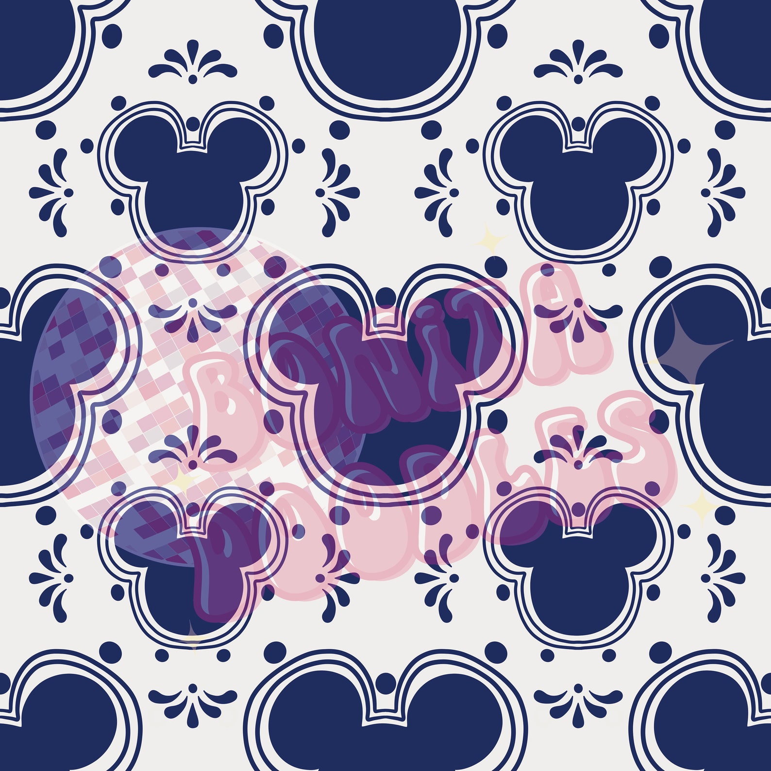 Mouse Head Talavera Seamless Design - Etsy