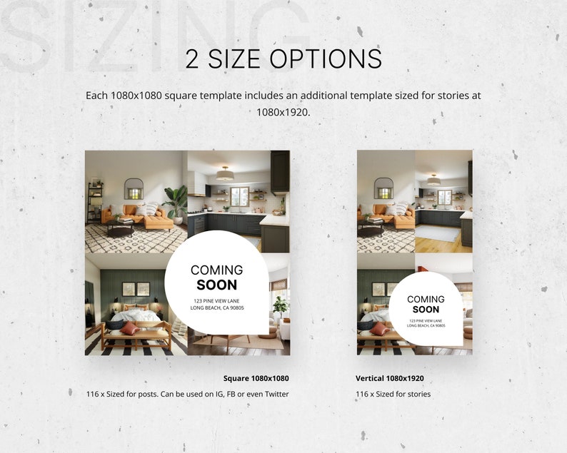Real Estate Coming Soon Social Media Templates, Real Estate Social ...