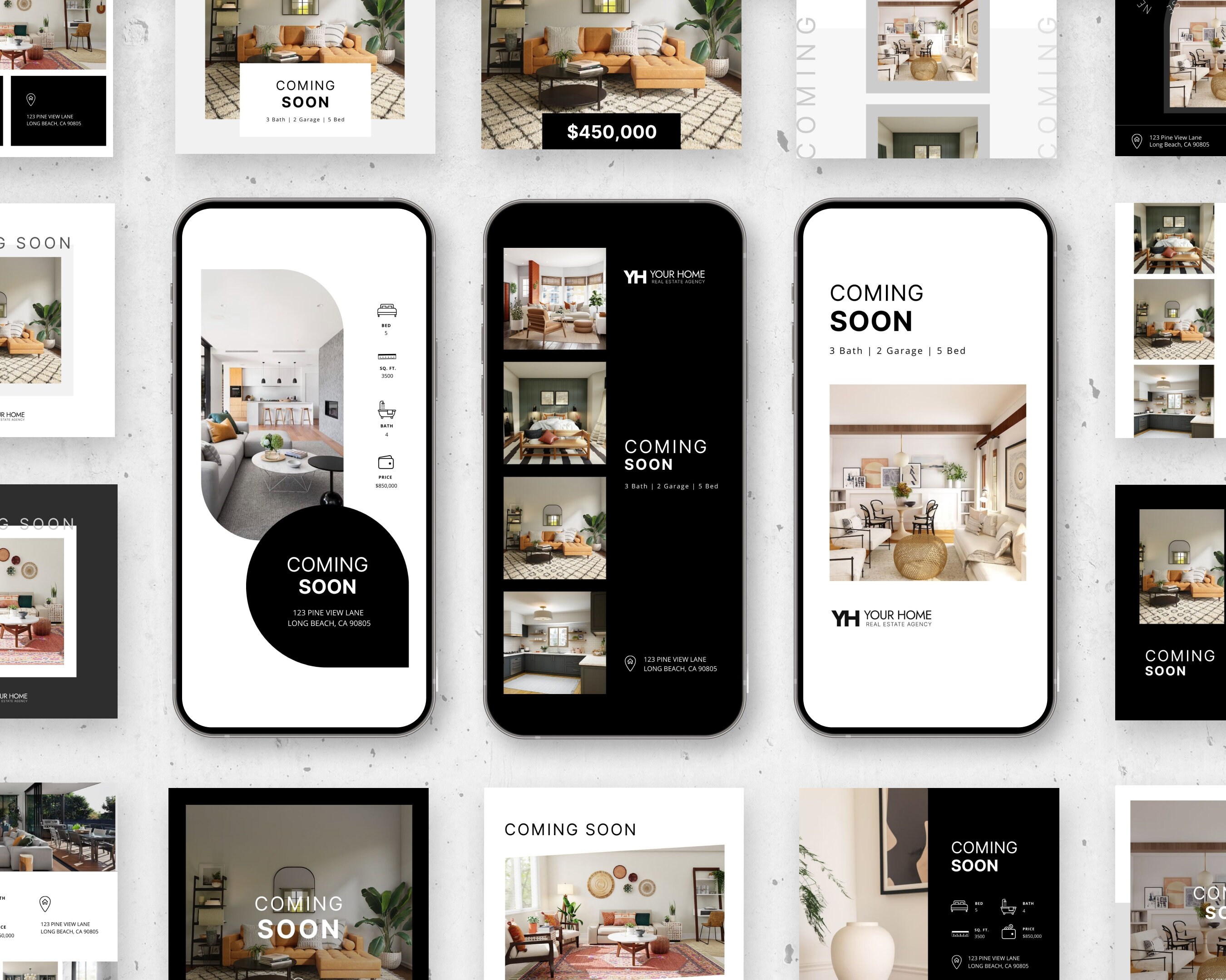 Real Estate Coming Soon Social Media Templates, Real Estate Social ...