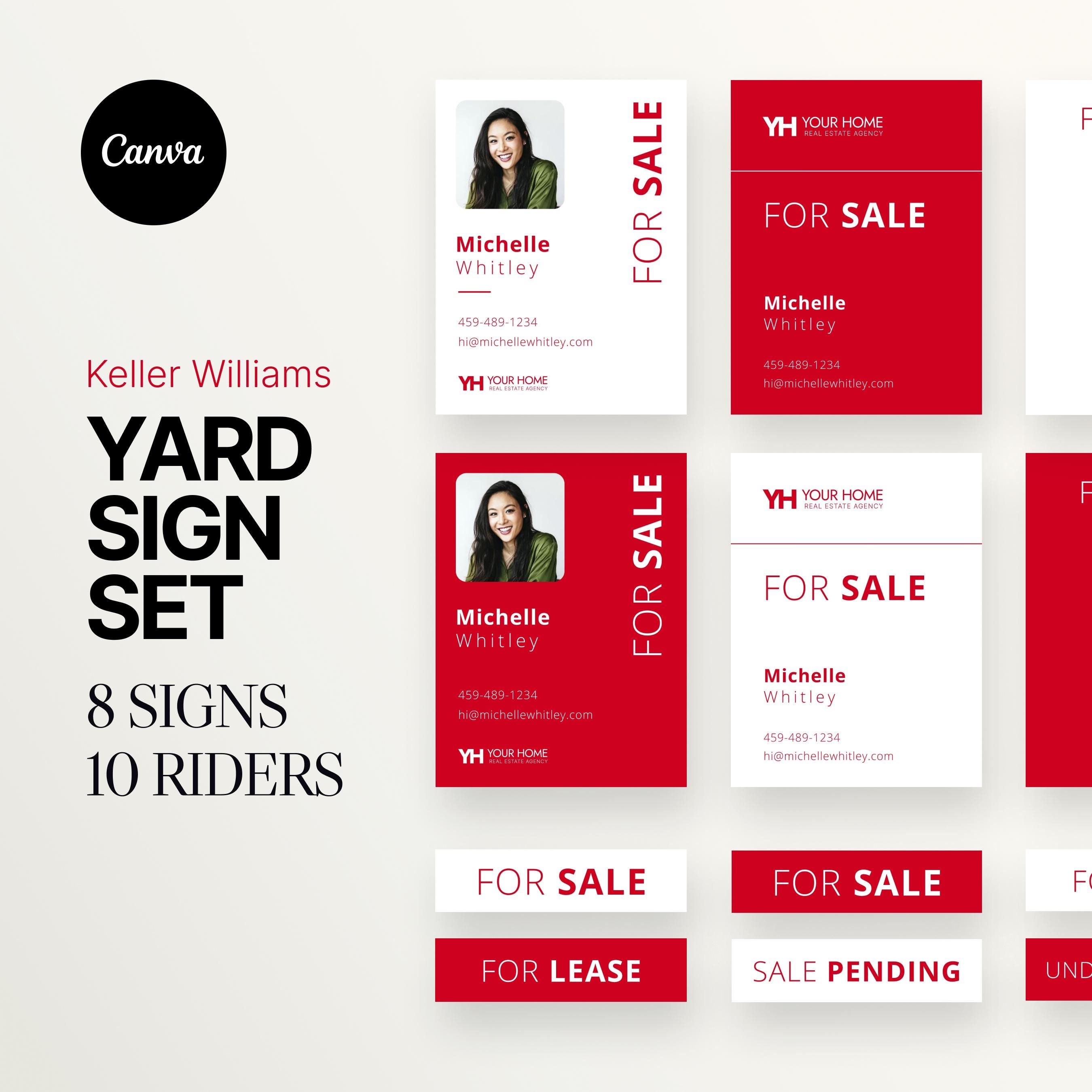 Keller Williams Real Estate Yard Signs, Modern for Sale Sign, KW ...