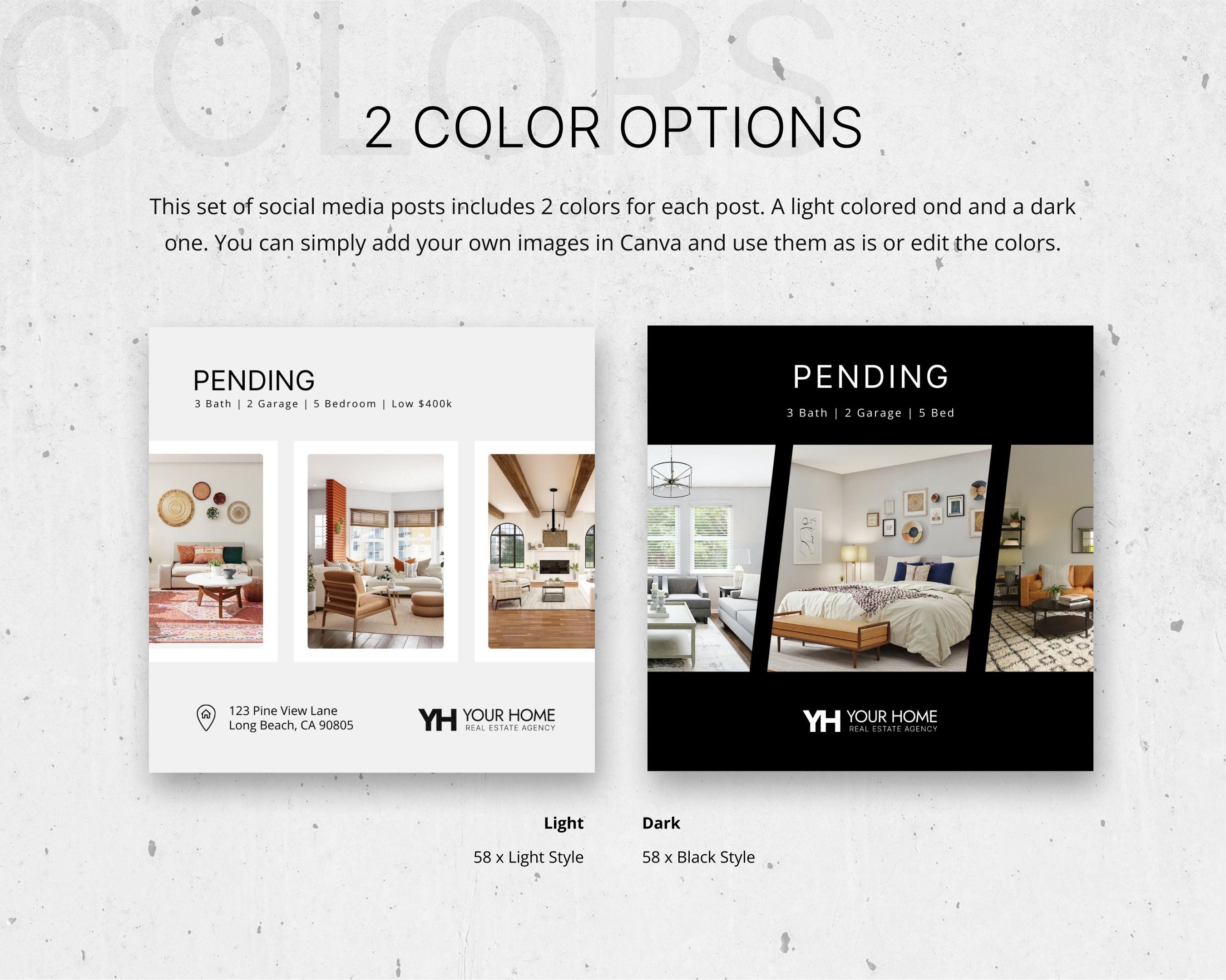 116 Real Estate Pending Social Media Templates, Real Estate Social ...