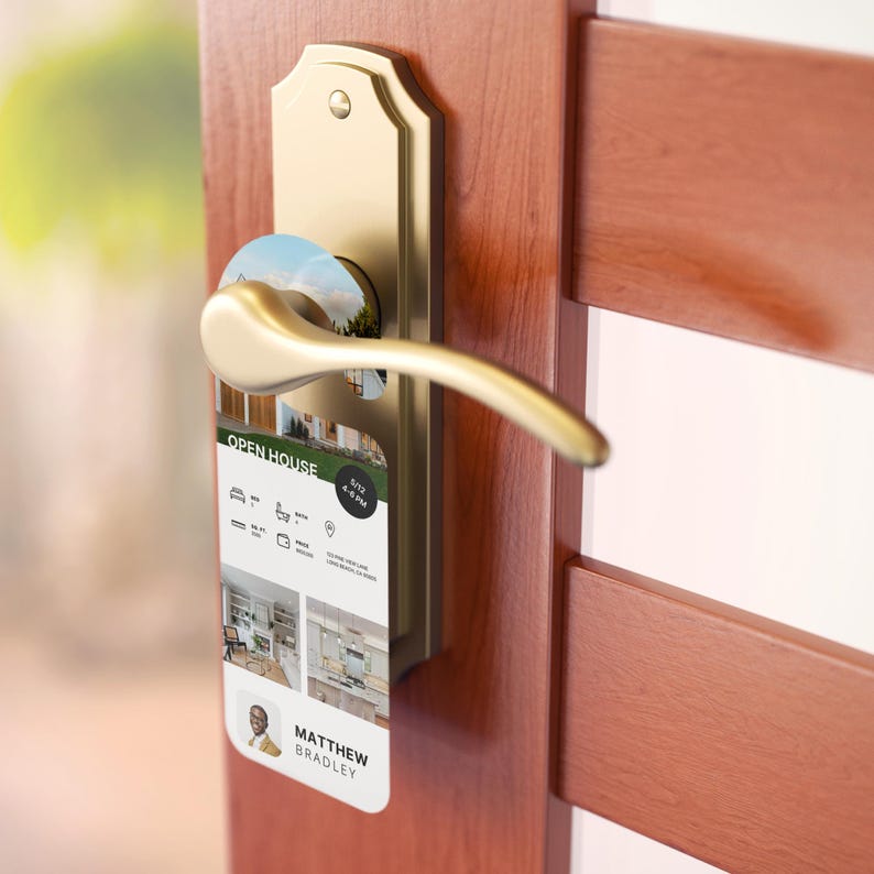 14 Real Estate Door Hangers Bundle, Modern Realtor Door Hangers, Real ...
