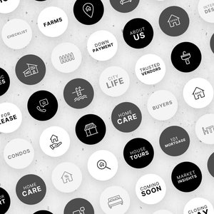 800 Modern Real Estate Instagram Story Highlight Covers, Real Estate ...