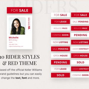 Keller Williams Real Estate Yard Signs, Modern for Sale Sign, KW ...