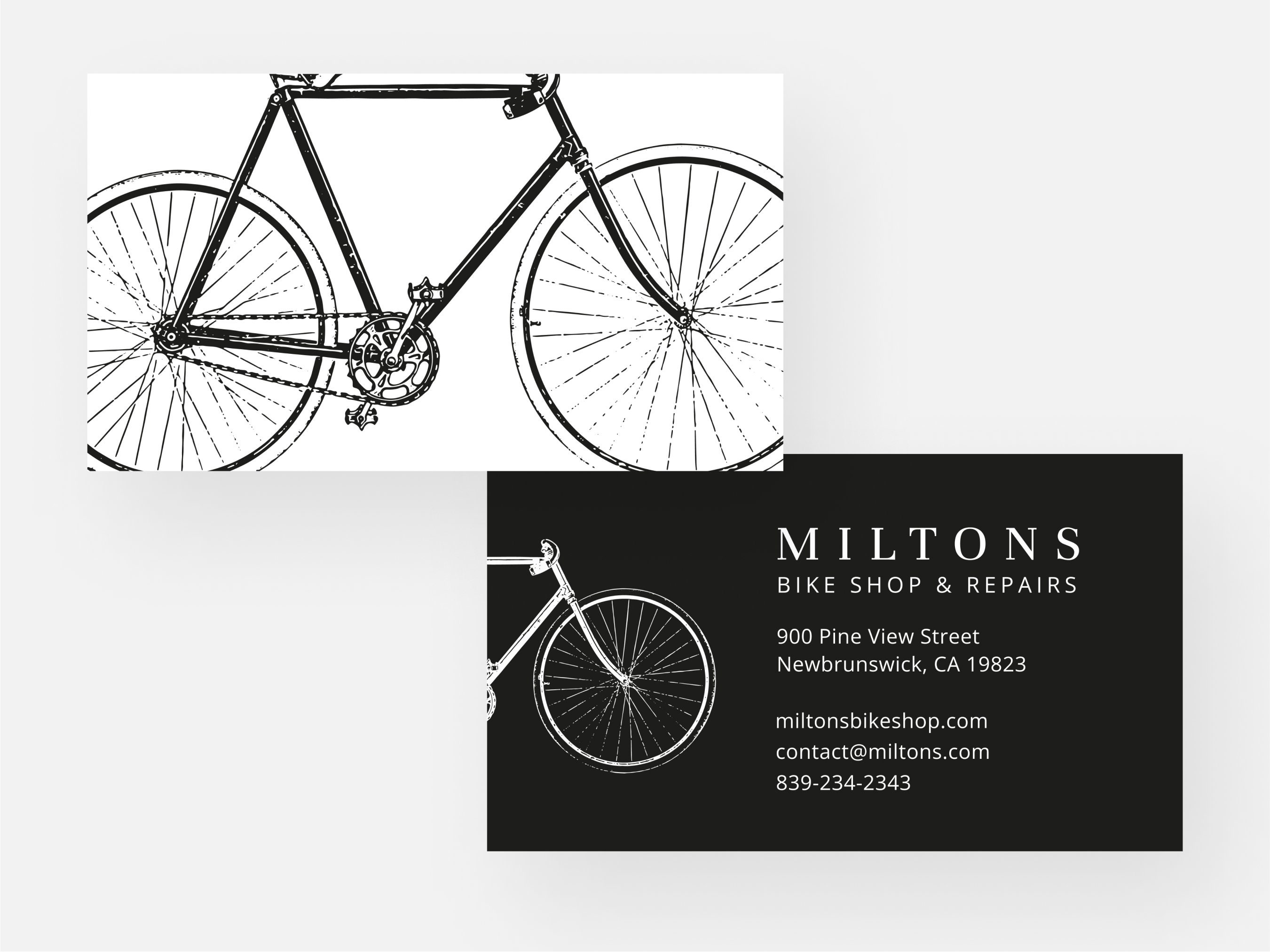 Bicycle Rental Repair Shop Canva Business Card, Edit Business Card in ...