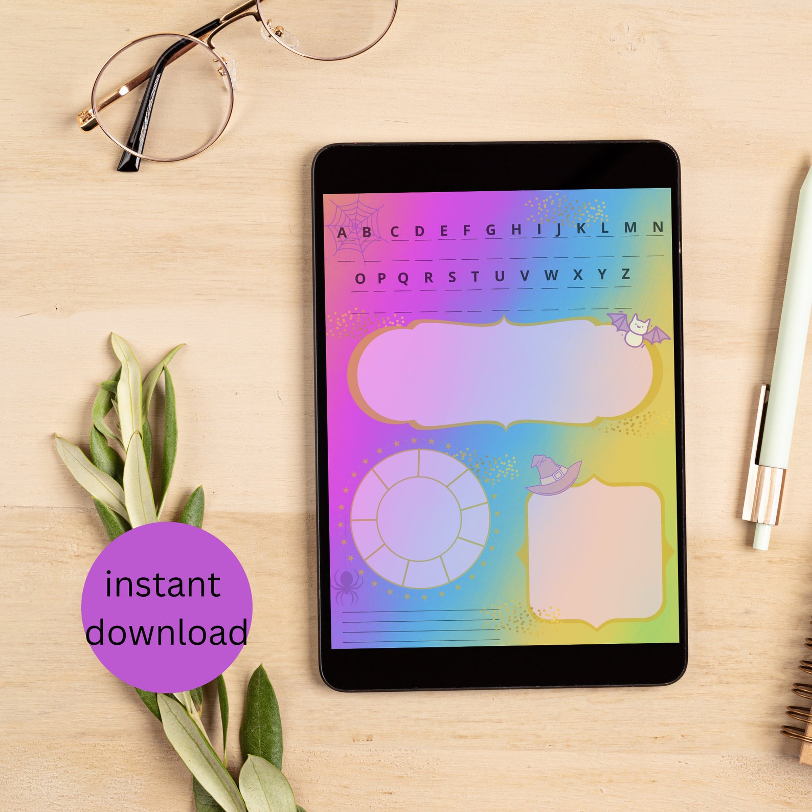 Sigil Template Printable, Sigil Printable Page, Downloadable Sigil ...