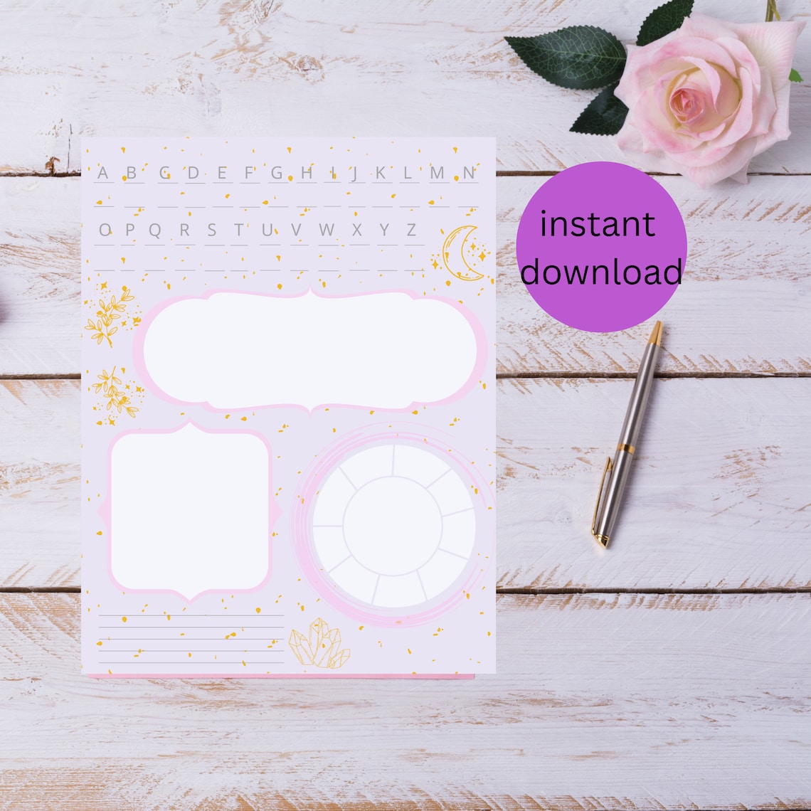 Sigil Template Printable, Sigil Printable Page, Downloadable Sigil ...