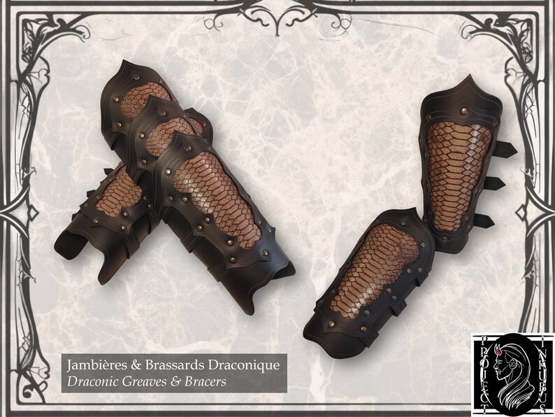 Draconic Greaves (pair) - Etsy