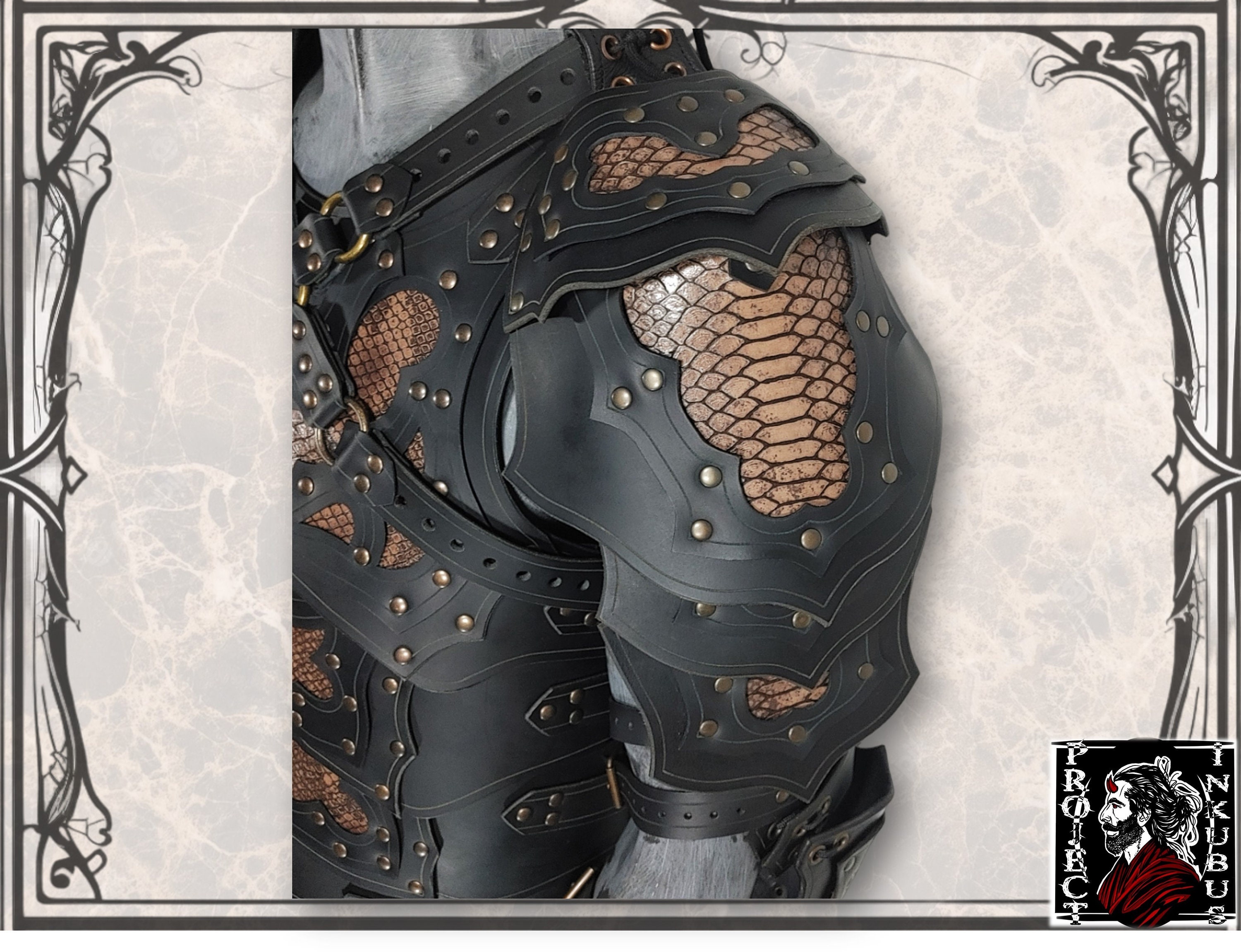 Draconic Spaulders pair - Etsy