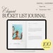 Digital Bucket List Journal Life Goals Planner Goodnotes Bucket List My ...