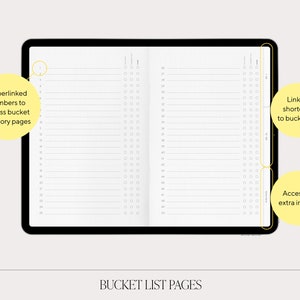 Digital Bucket List Journal | Life Goals Planner | Goodnotes Bucket ...