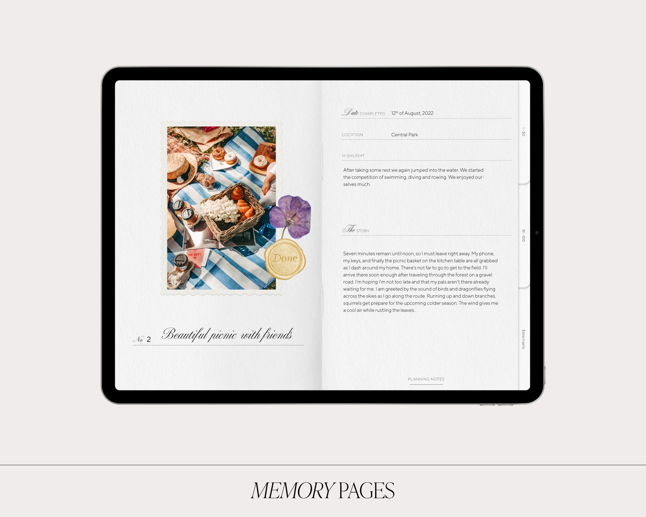 Digital Bucket List Journal | Life Goals Planner | Goodnotes Bucket ...