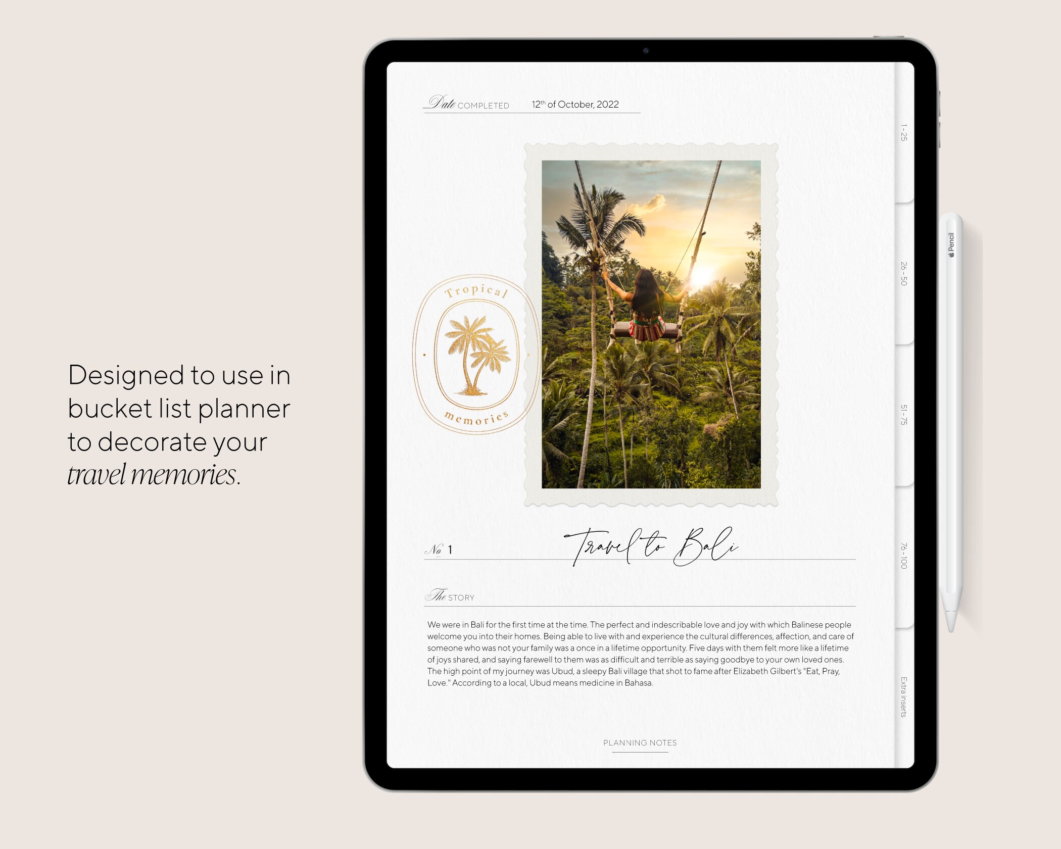 Travel Bucket List Stickers Travel Sticker Book Digital - Etsy