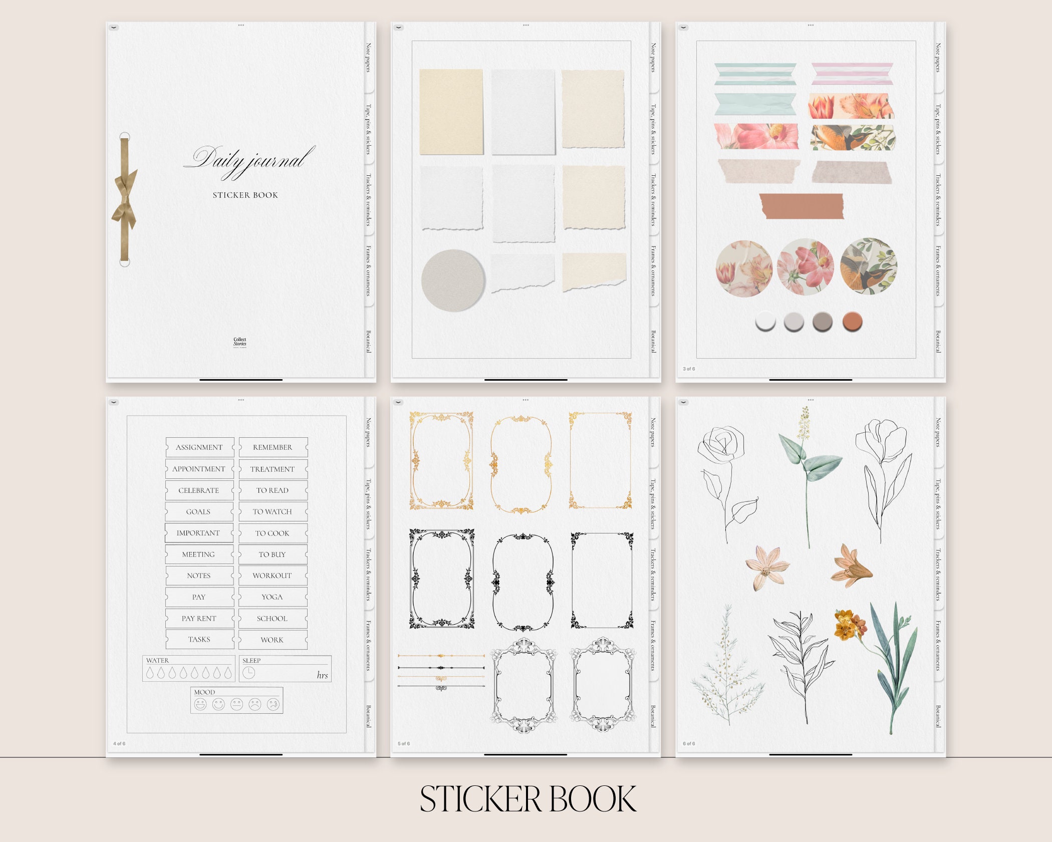 Digital Daily Journal, Goodnotes Journal, Digital Diary, Diary Journal ...