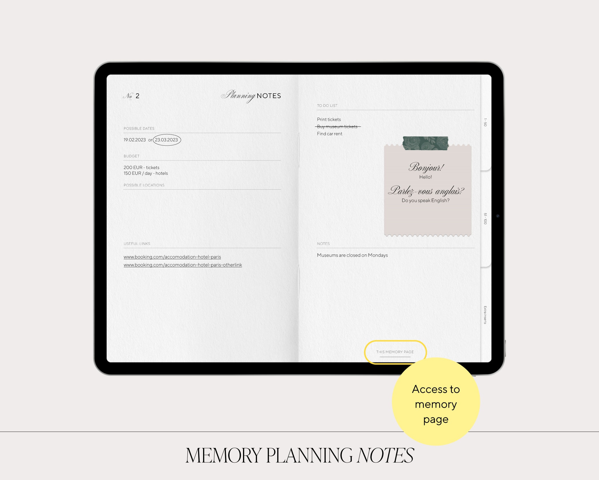 Digital Bucket List Journal Life Goals Planner Goodnotes Bucket List My ...