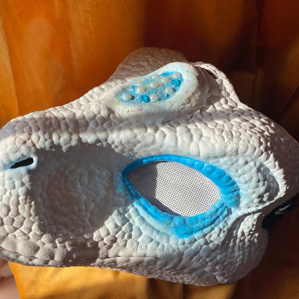 Dino Mask Premade Fured - Etsy