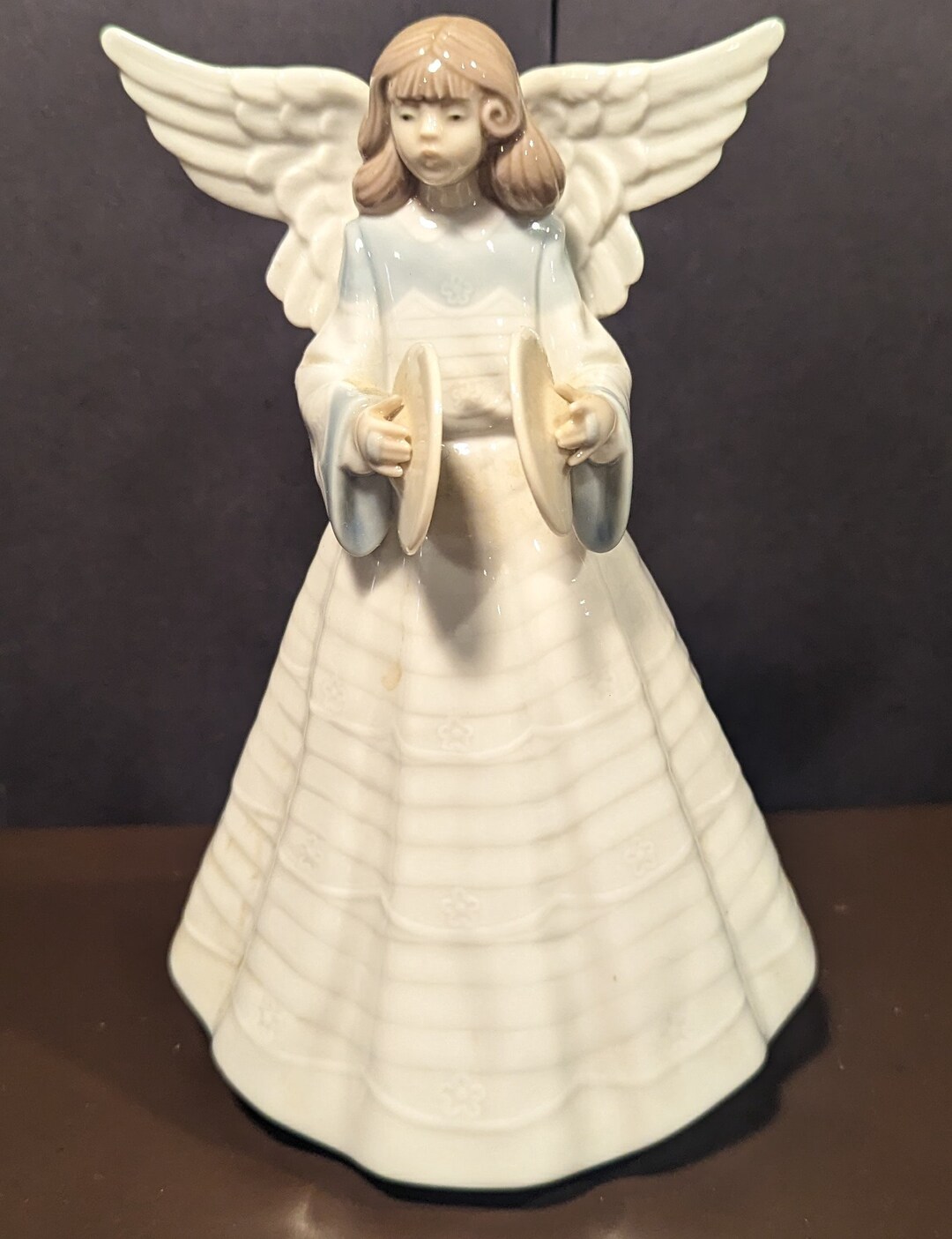 LLADRO Porcelain Angel With Cymbals Figurine 05876 Mint T - Etsy