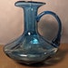 Rare BLENKO Glass Blue Optic Paneled Pitcher W/ Applied Handle - Etsy