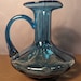 Rare BLENKO Glass Blue Optic Paneled Pitcher W/ Applied Handle - Etsy