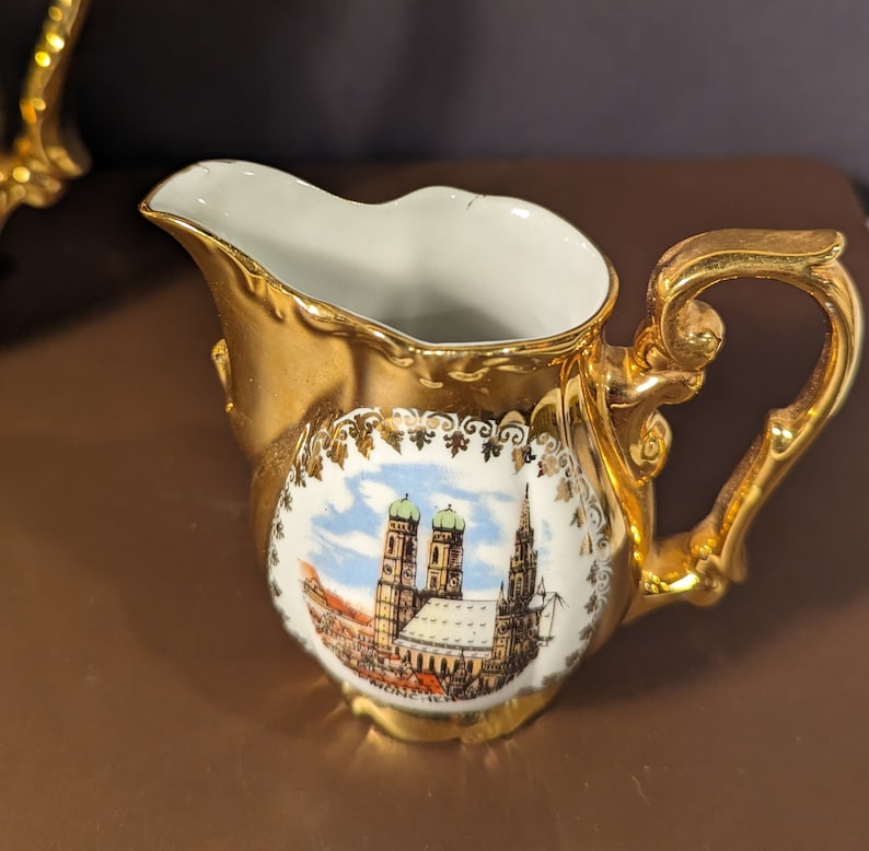 Antique Bavaria Germany Chocolate/teaset~ Echt Gold/22k ~6 Place - Etsy
