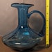 Rare BLENKO Glass Blue Optic Paneled Pitcher W/ Applied Handle - Etsy