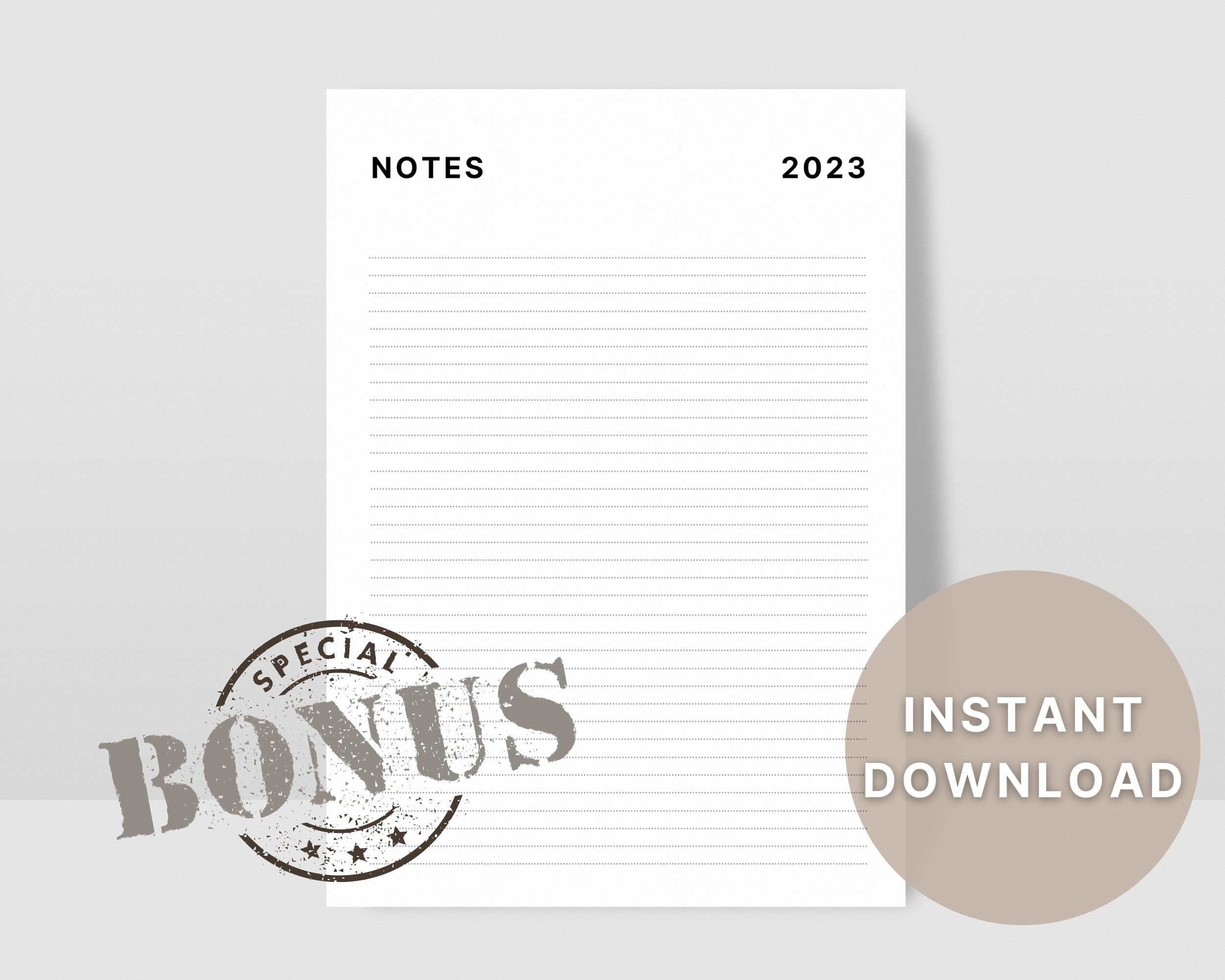 Printable Weekly Planner 2023 Printable and Digital Monday - Etsy