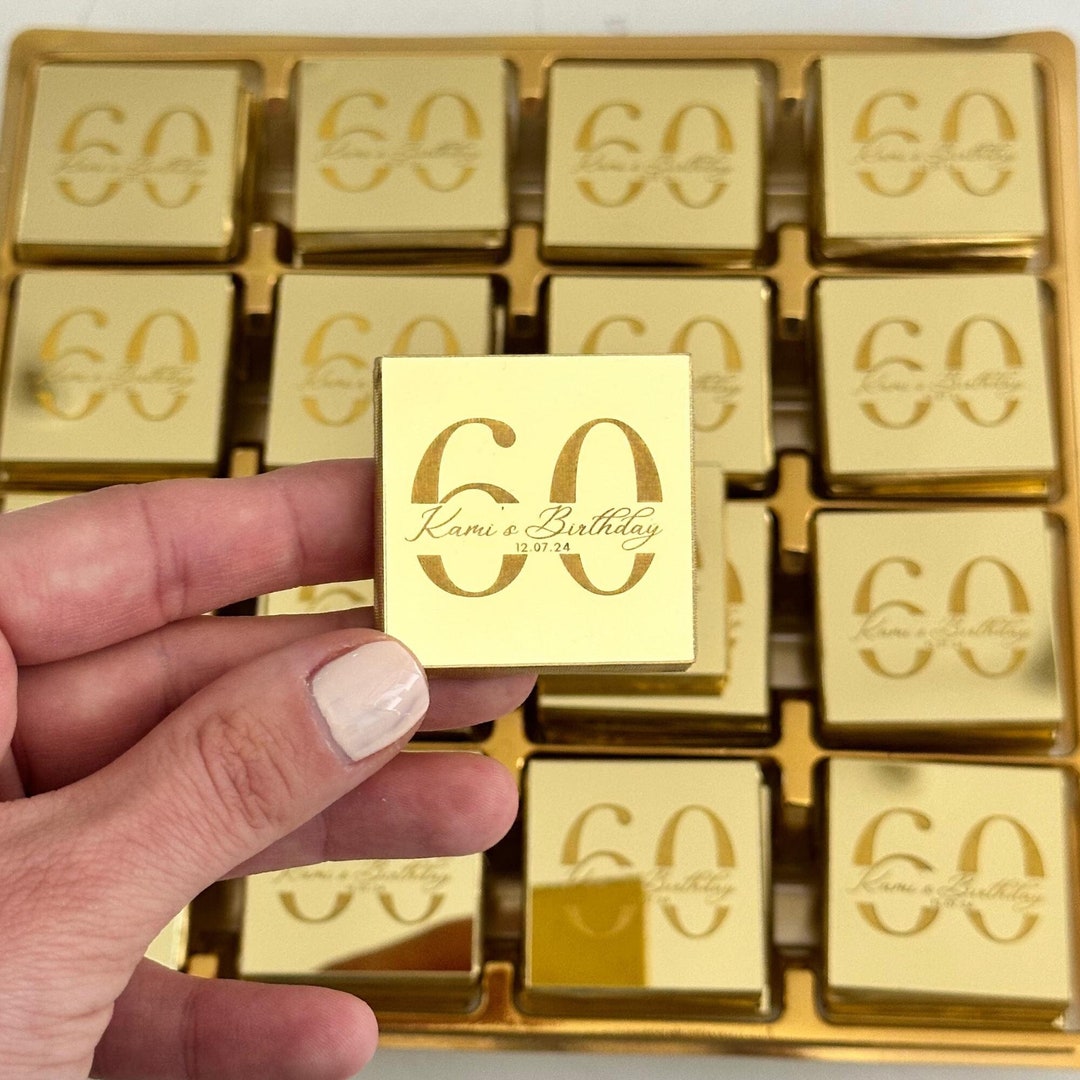 Birthday Mirror Chocolate Favours, Birthday Party Chocolate Favours ...