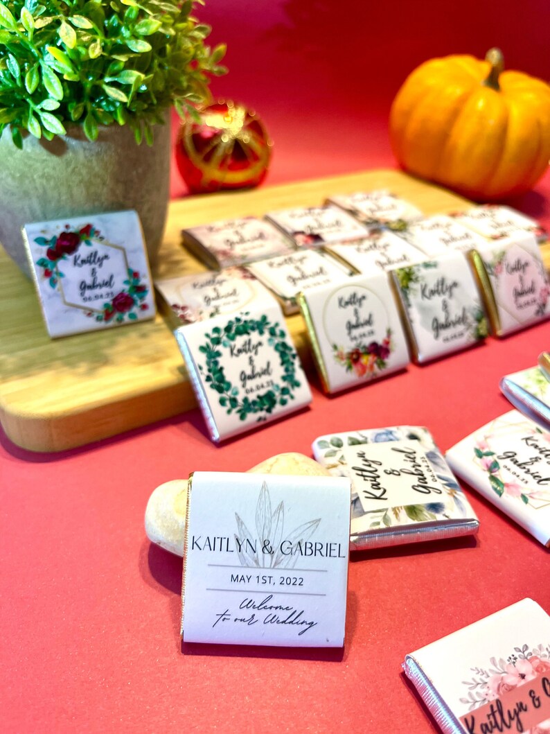 Personalized Chocolate Wedding Chocolate Favors Bulk - Etsy
