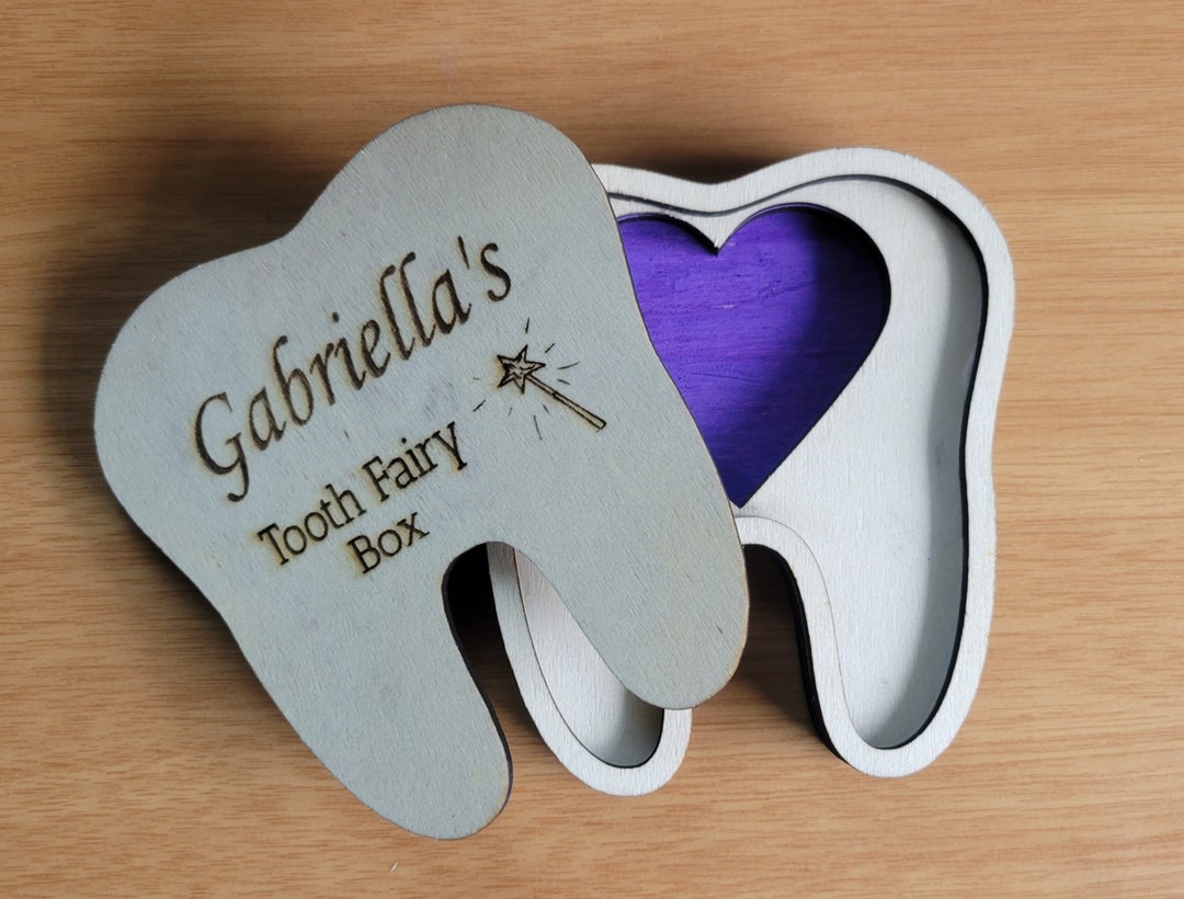 Personalized Engraved Tooth Fairy Box - Etsy