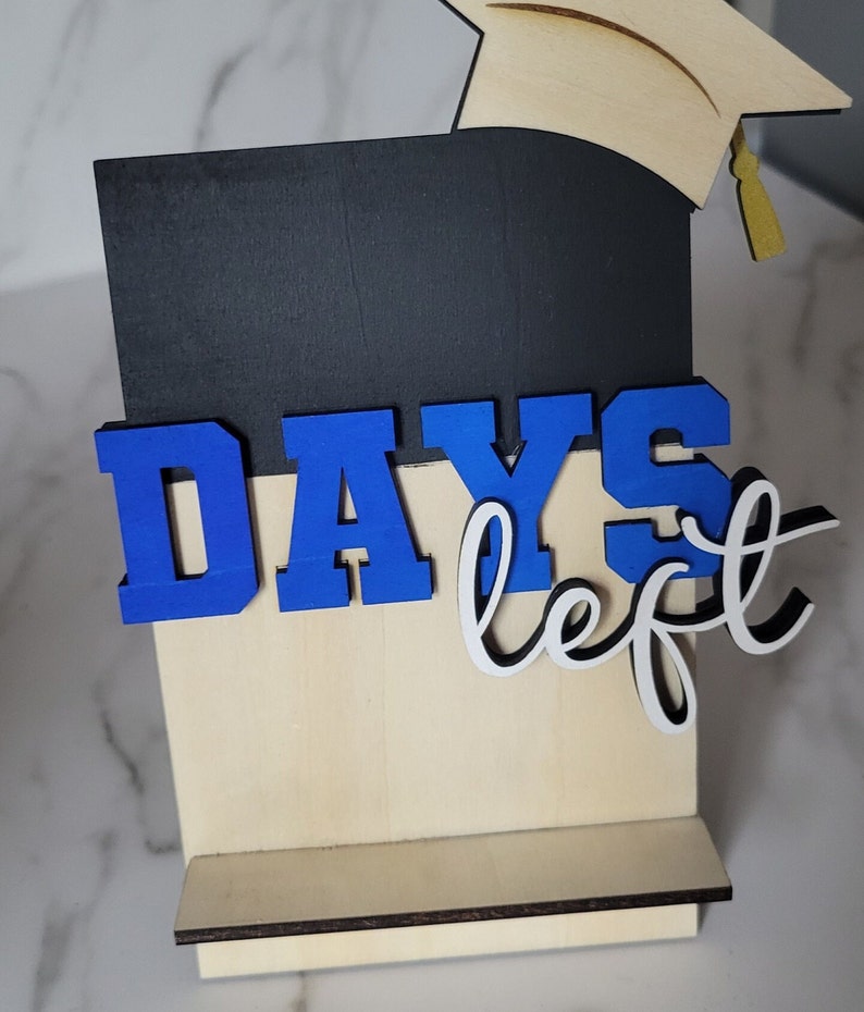 Chalkboard Graduation Countdown, Grad, Personalization Countdown, Class ...