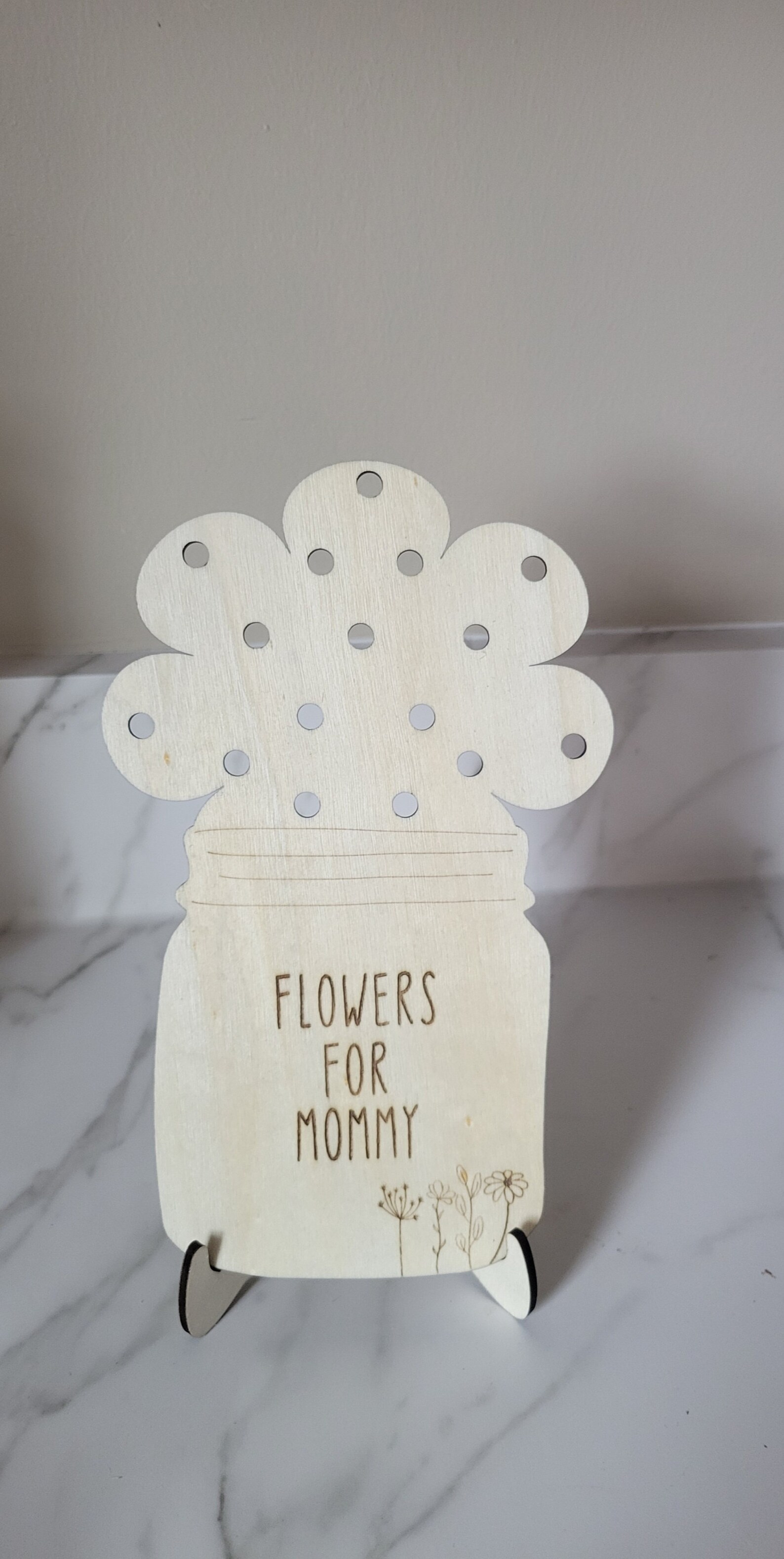 Flowers for Mommy Engraved Flower Stand - Etsy