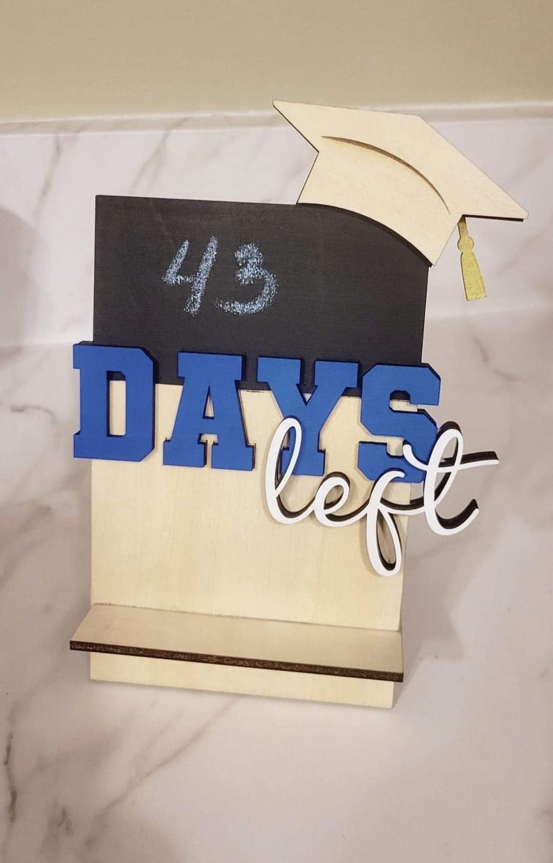 Chalkboard Graduation Countdown, Grad, Personalization Countdown, Class ...
