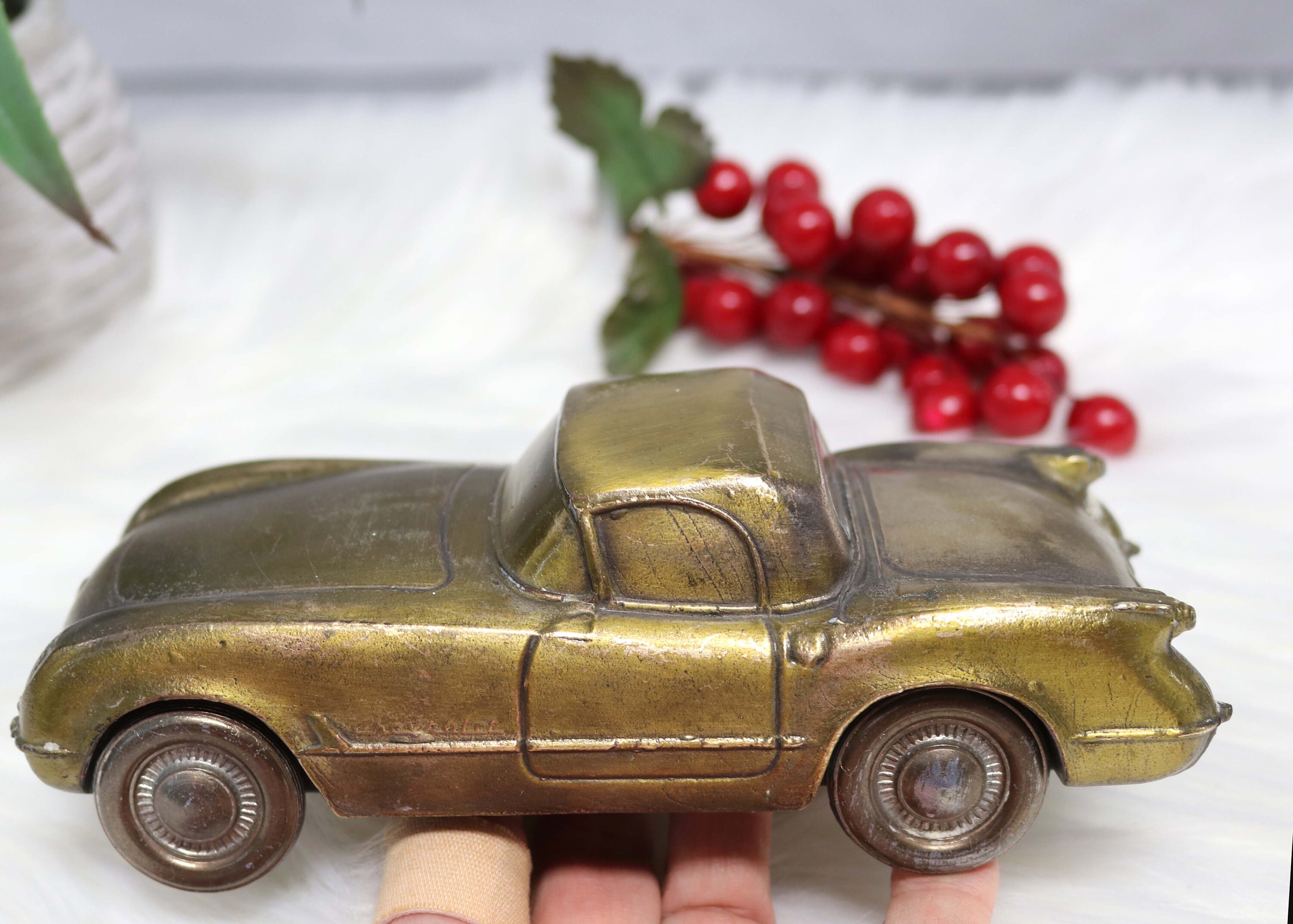 Diecast Cars, Vintage Banthrico 1953 Corvette Merchant's Bank Car Die ...
