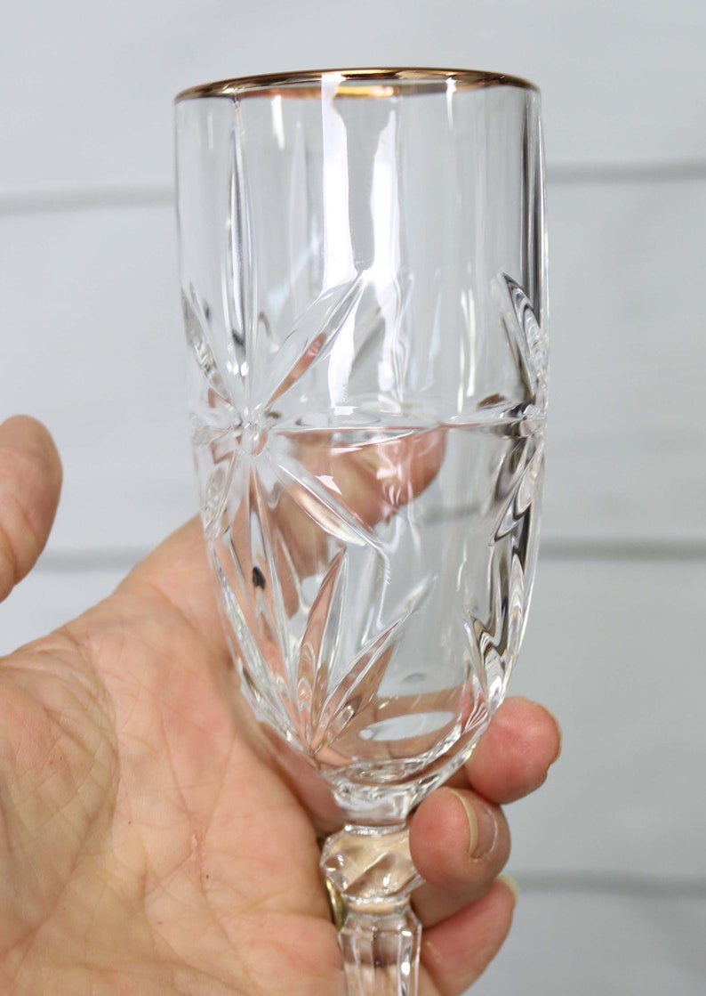 Waterford Glasses, Crystal Stemware, Lead Crystal Glasses, Starburst Pattern, Vintage Crystal ...