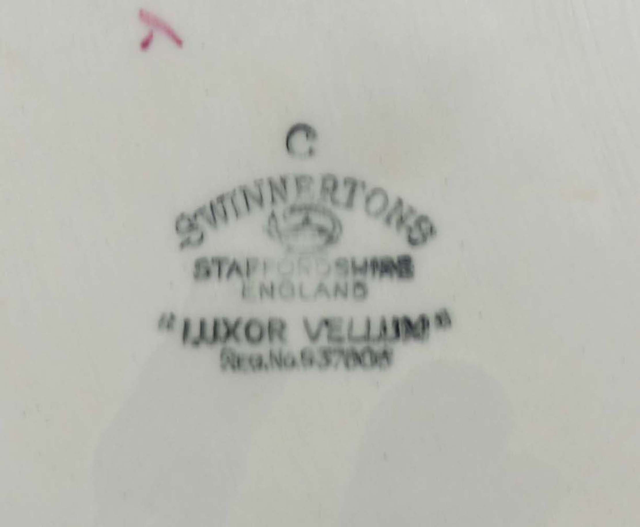 Swinnertons Staffordshire England Luxor Vellum Plate, Fine Bone China ...