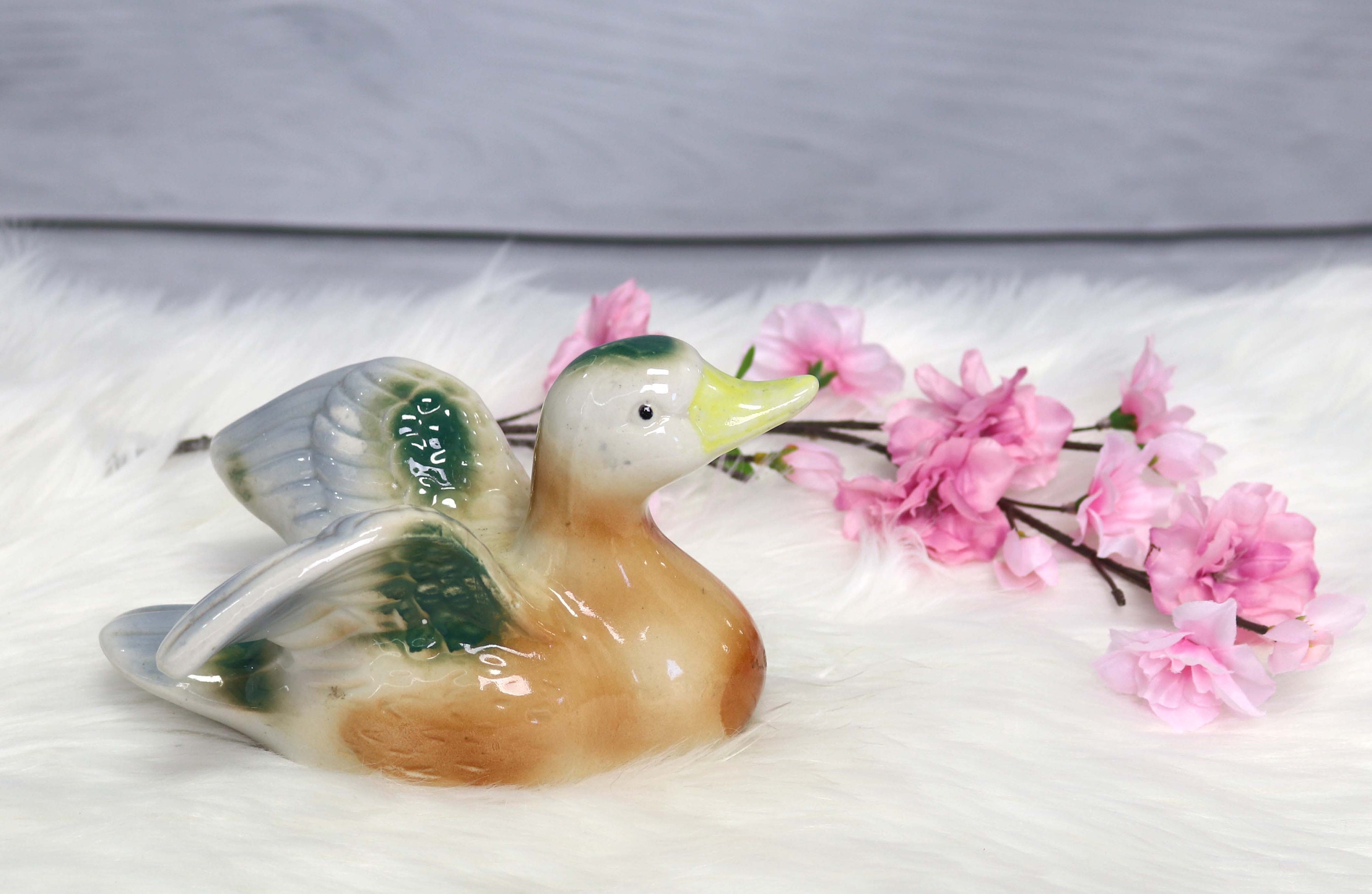 Bird Statues, Vintage Ceramic Duck 1950s, Mid Century Modern Vintage ...