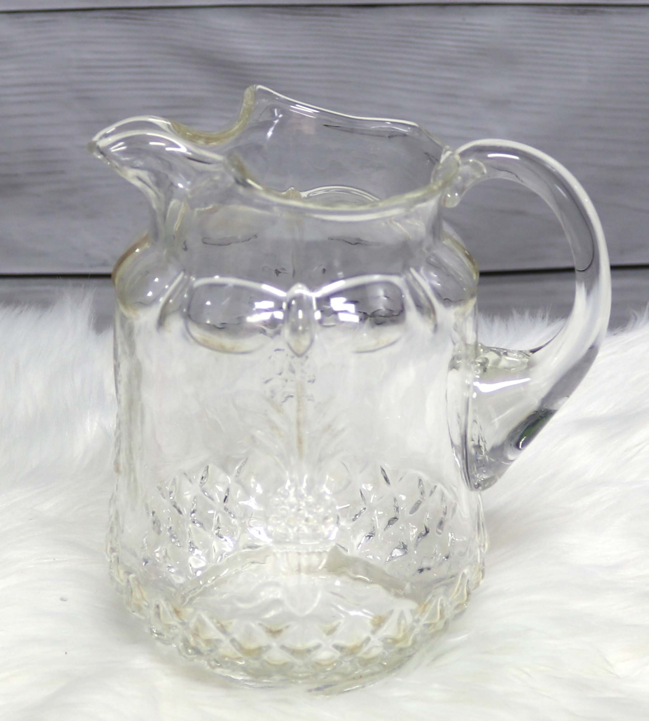 Vintage Crystal Glassware, Heisey Glass Picture With Pineapple, Pressed ...