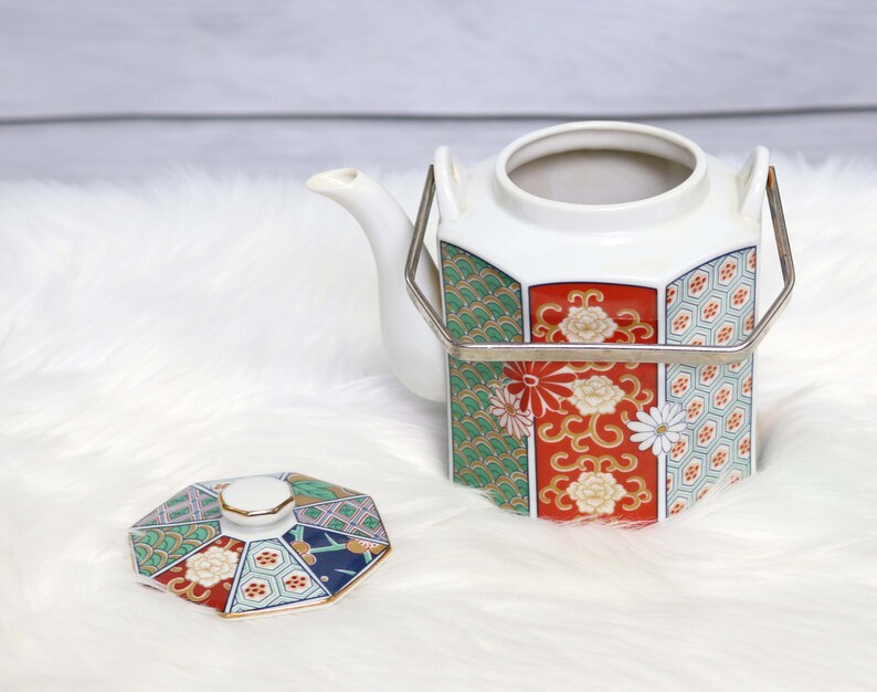 Arita Imari Made in Japan imari Fan Teapot With Lid 1980 - Etsy