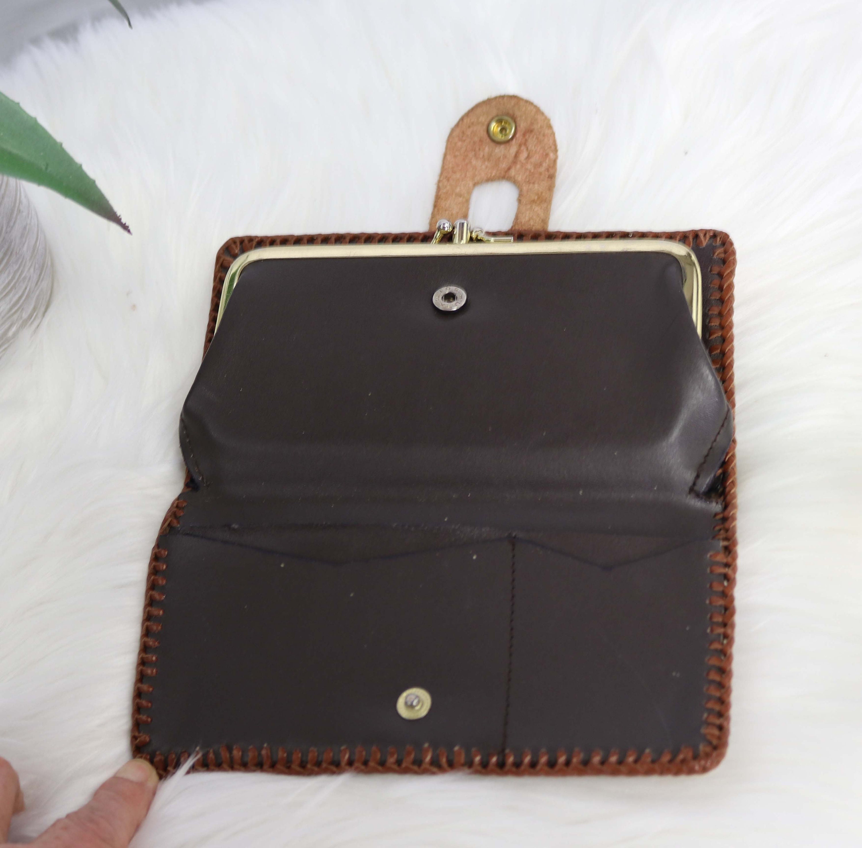 Hand Tooled Ladies Wallet, Western Style, Leather Wallet, Womens Wallet ...