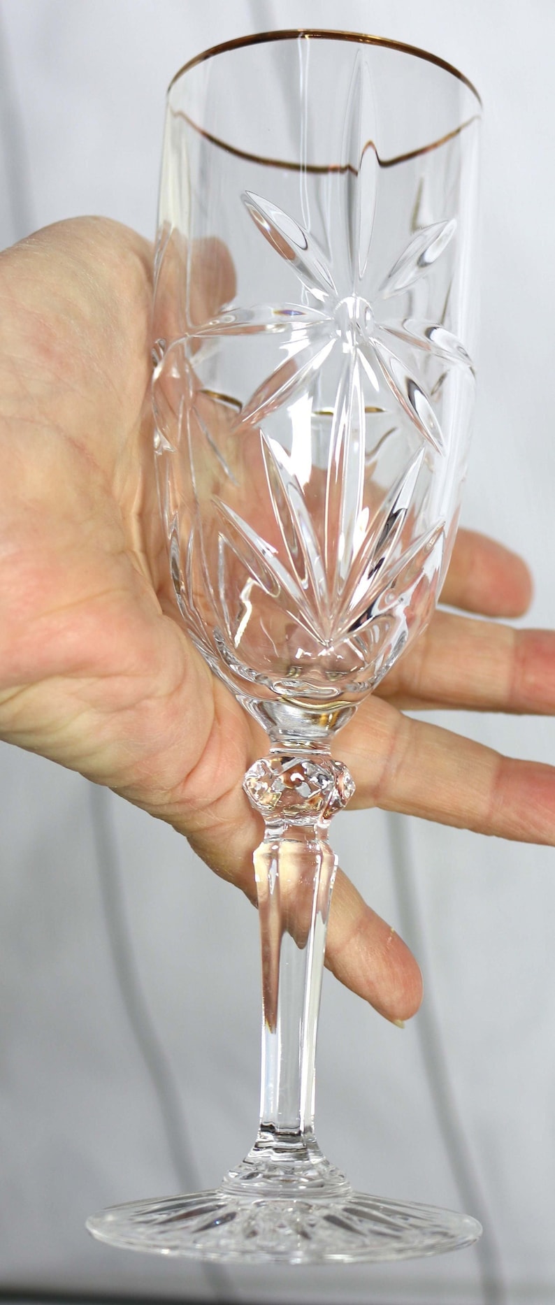 Waterford Glasses, Crystal Stemware, Lead Crystal Glasses, Starburst Pattern, Vintage Crystal ...