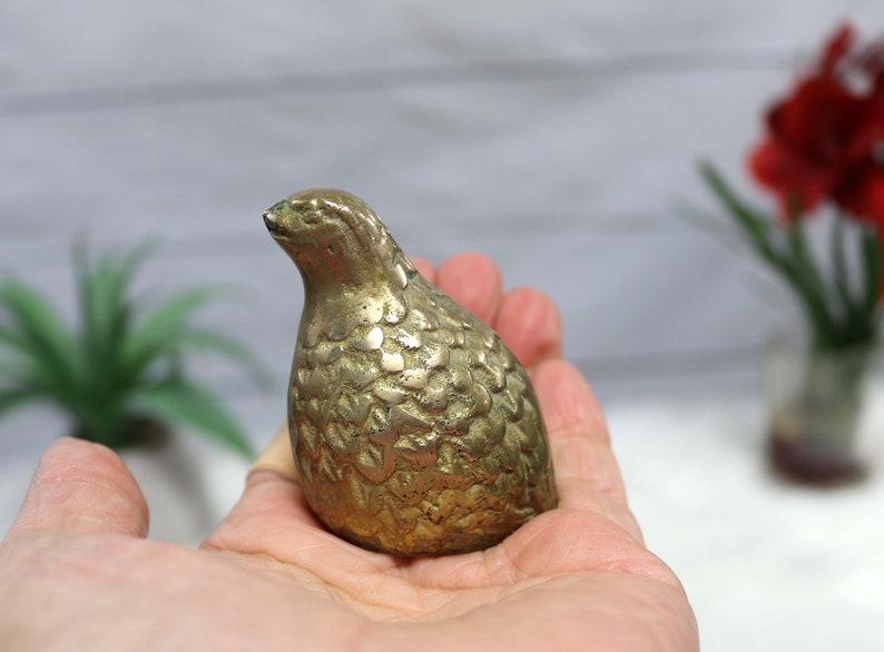 Vintage Brass Quail Figurine Set of 3 Bird Statues Vintage - Etsy