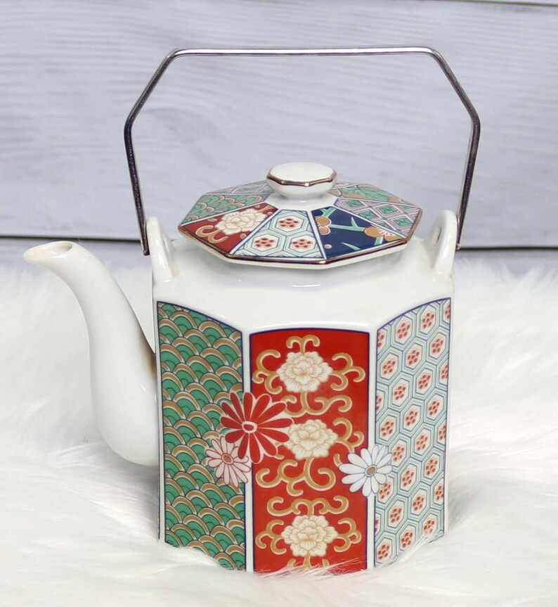 Arita Imari Made in Japan imari Fan Teapot With Lid 1980 - Etsy
