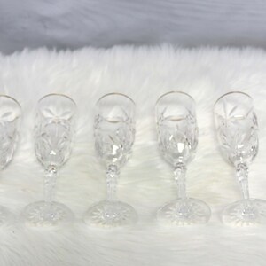 Waterford Glasses, Crystal Stemware, Lead Crystal Glasses, Starburst Pattern, Vintage Crystal ...